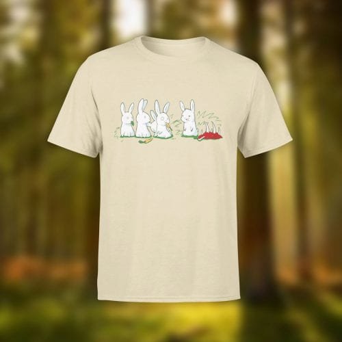Funny T-Shirts. "Rabbits" Unisex T-Shirt. 100% Ultra Cotton.