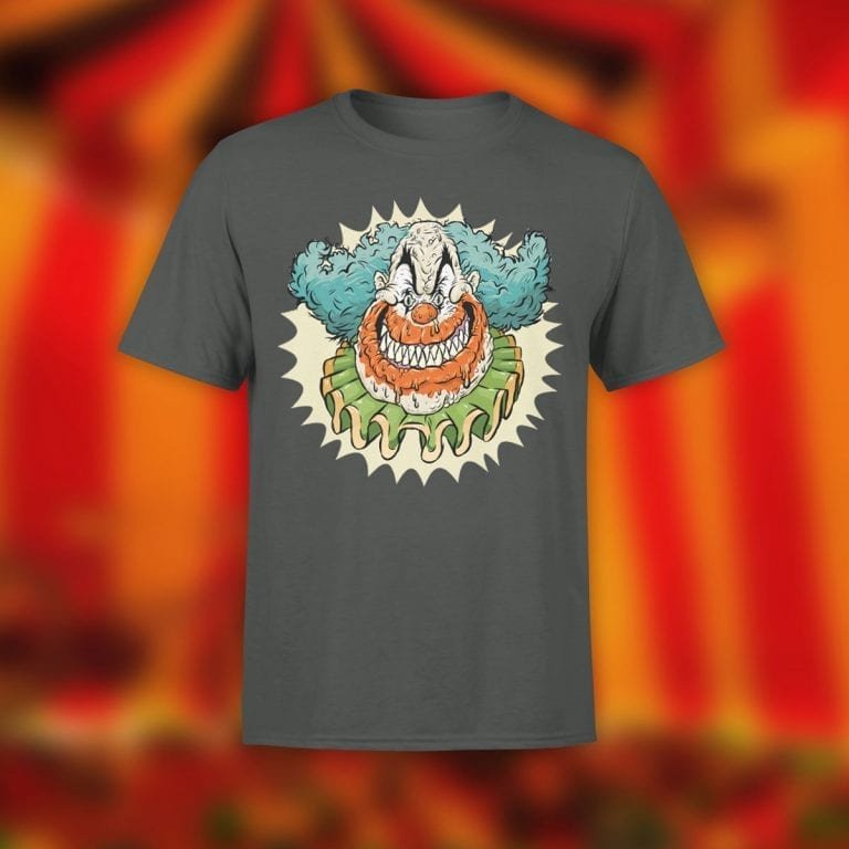 Scary T-Shirts. "Evil Clown" Unisex T-Shirt. 100% Ultra Cotton.