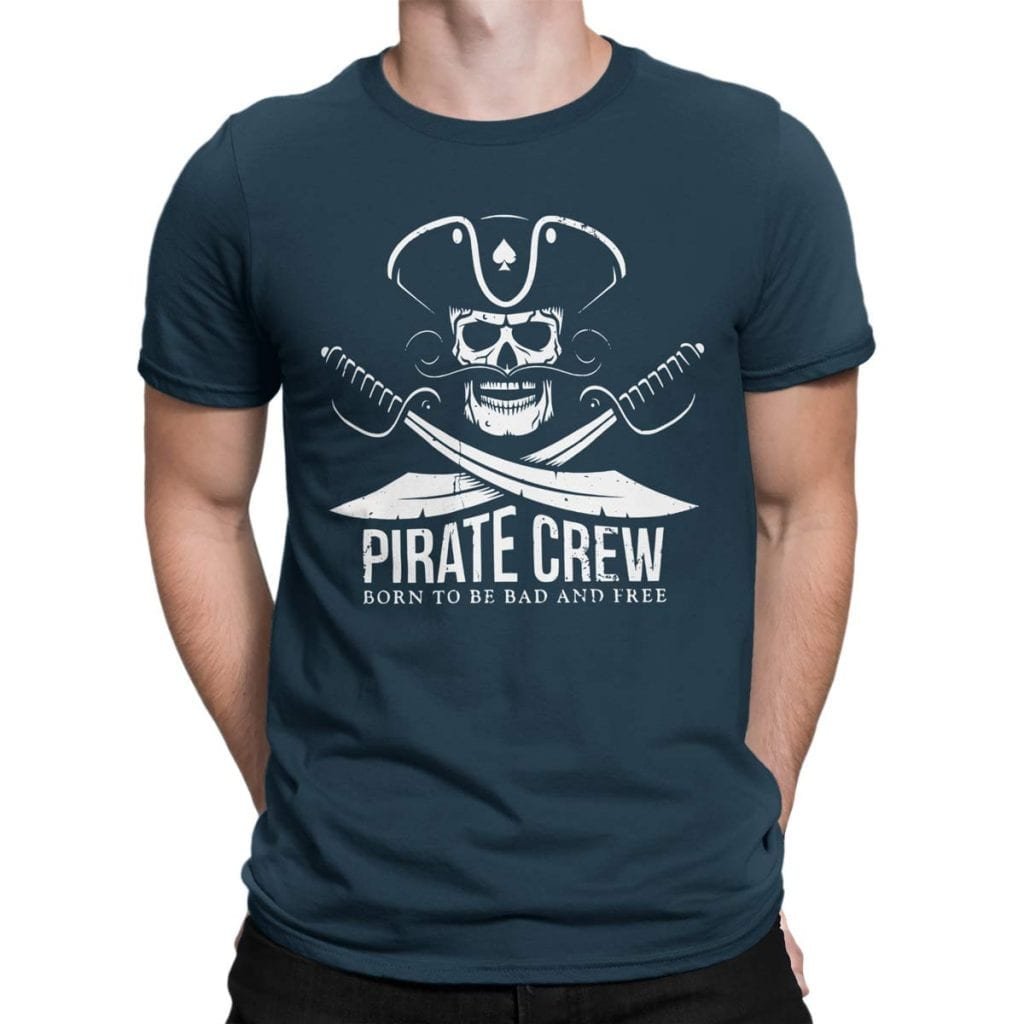 Pirate T-Shirt. "Pirate Crew" Unisex T-Shirt. 100% Ultra Cotton.