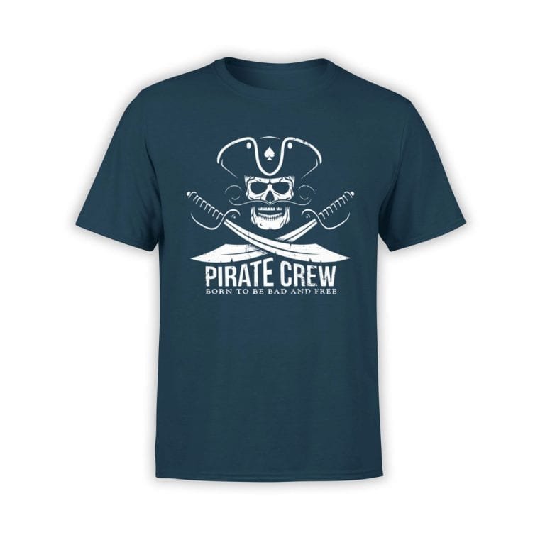 Pirate T-Shirt. "Pirate Crew" Unisex T-Shirt. 100% Ultra Cotton.