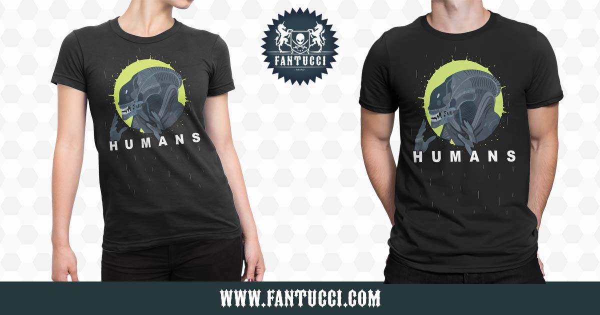 Alien Shirt. "Humans" Unisex T-Shirt. 100% Ultra Cotton. High Quality ...