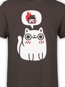 Cat Shirts. "Burn" Unisex T-Shirt. 100% Cotton. Hight Quality.