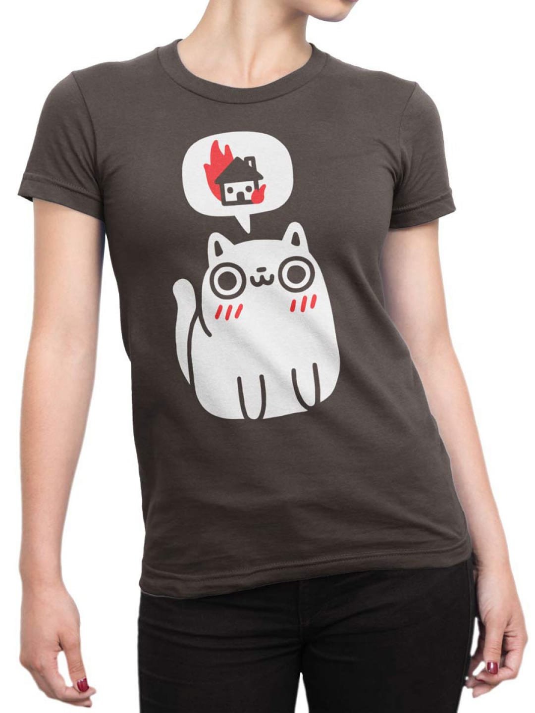 Cat Shirts. "Burn" Unisex T-Shirt. 100% Cotton. Hight Quality.