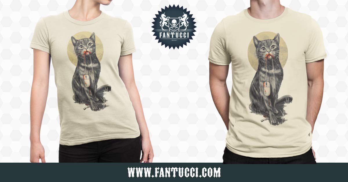 Cat Shirts. "My Mouse" Unisex T-Shirt. 100% Cotton. Hight Quality.