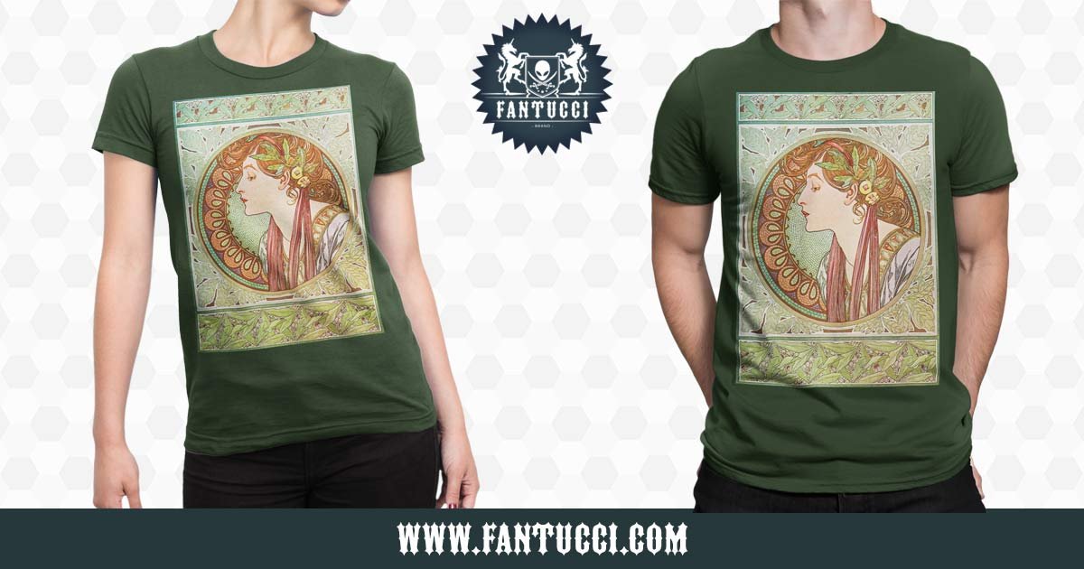 Alphonse Mucha T-Shirt | Laurel | Awesome Art Shirts #1