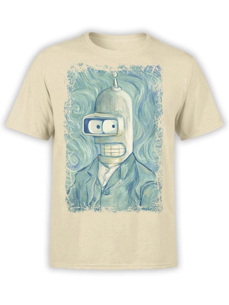 Futurama T-Shirt | Bender Van Gogh T-Shirt | Cartoon Shirt